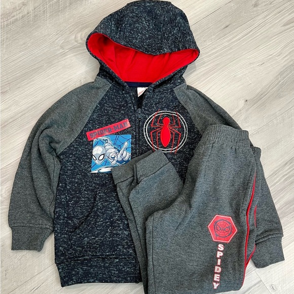 Marvel | Matching Sets | Spiderman Jacket And Sweat Pants Boys | Poshmark